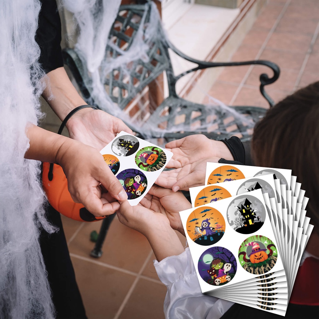 Adesivos Halloween Kit com 23 Cartelas com 4un cada | Shopee Brasil