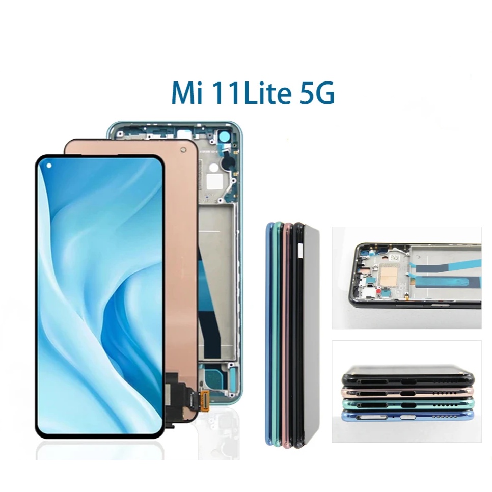 Amoled Frontal Touch Tela Mi 11 Lite&Mi 11 Lite 5G&Mi 11 Lite 5G NE Display Incell&Oled Vivid ...