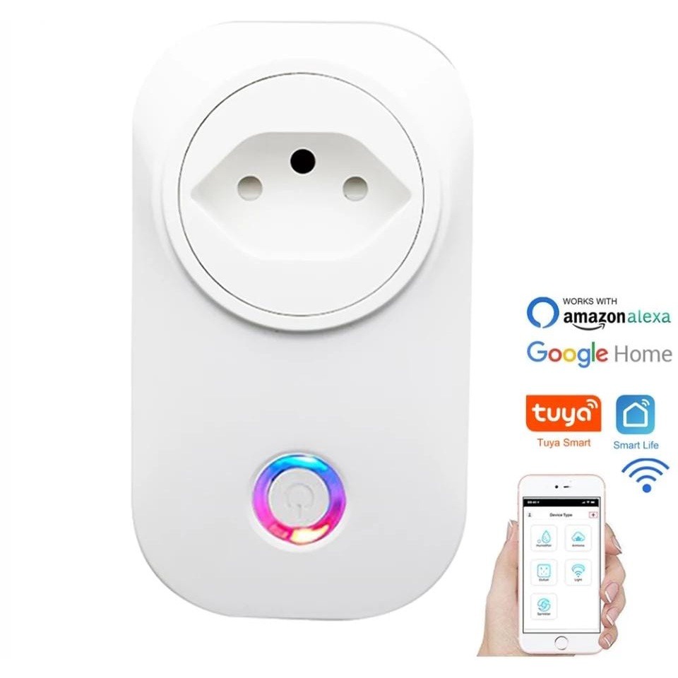 Tomada Inteligente Wifi Alexa Goolge Home Sem Fio Bivolt | Shopee Brasil