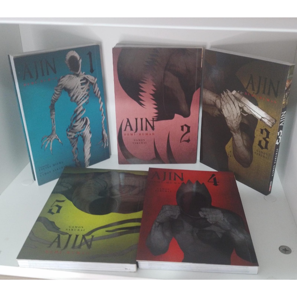 Manga Ajin Volume 1, 2, 3, 4, 5 | Shopee Brasil