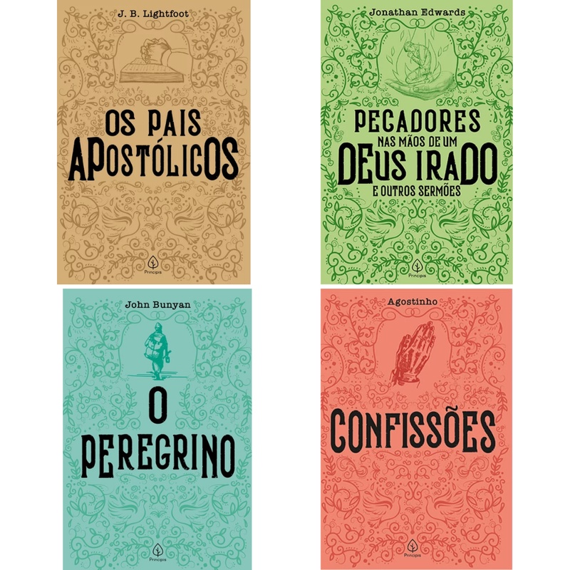 Livros Os Pais Apostólicos + Confissões + O Peregrino + Pecadores nas ...