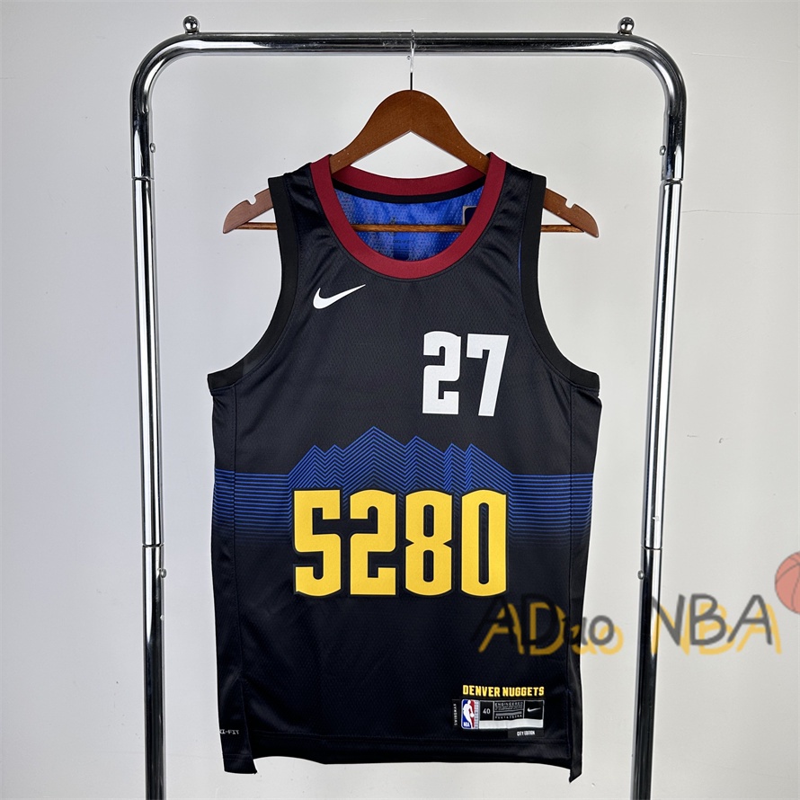 Hot pressed Camiseta Nba Denver Nuggets #27 Jamal Murray azul regata ...