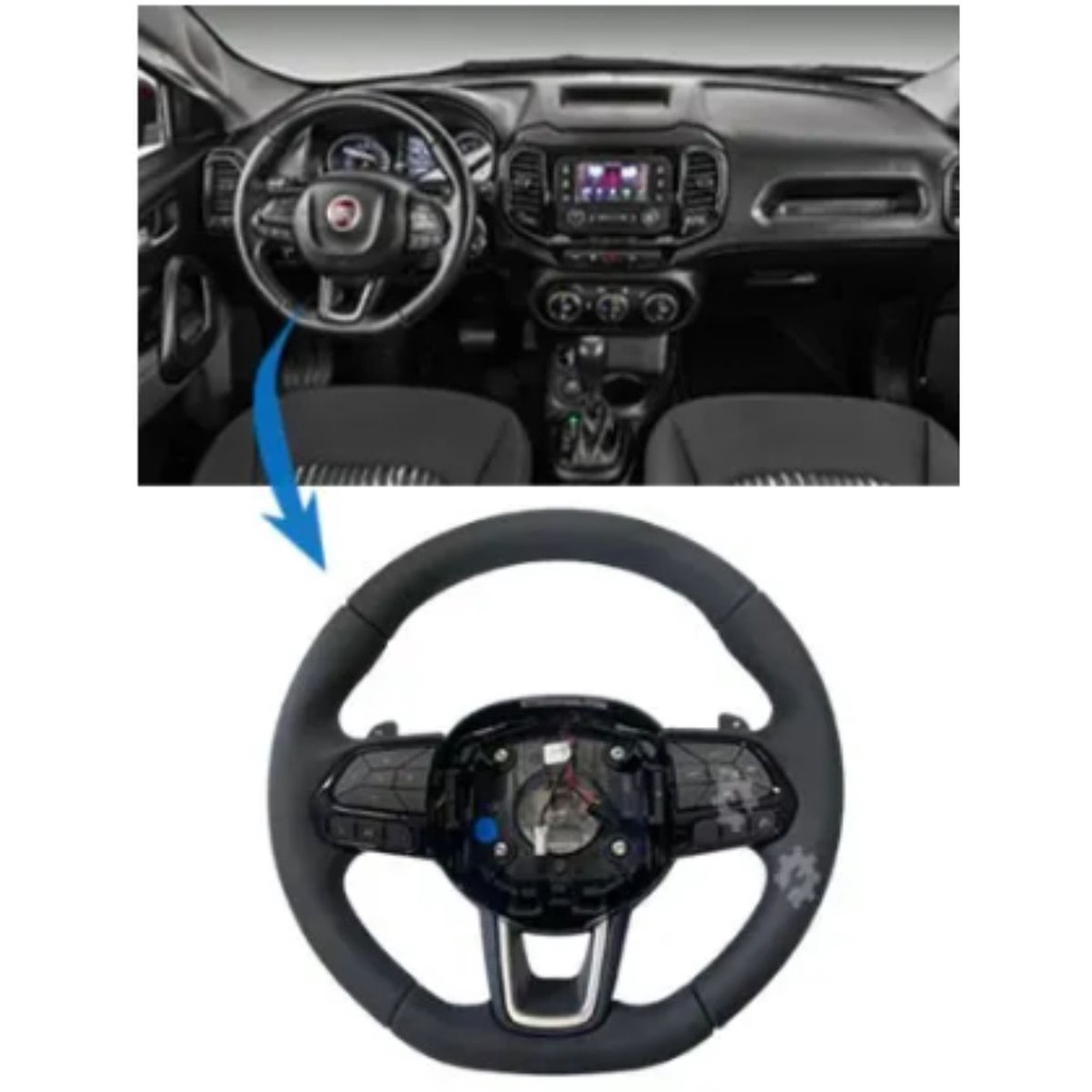 Volante Couro Paddle Shift Comando Som Chicote Toro Original | Shopee ...