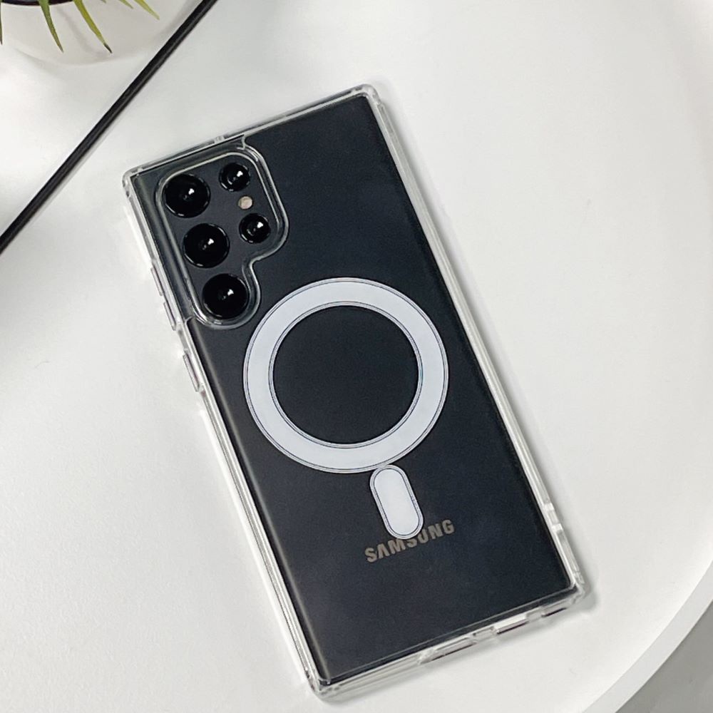 Capa Magnética Original Magsafe Para Samsung Galaxy S24 + S21 FE S22 Plus S23 Ultra Sem Fio ...