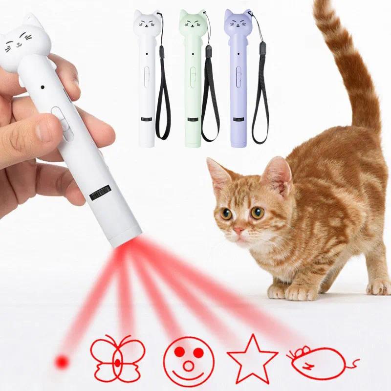 LED Teaser Laser Cat Stick Luz Infravermelha Padrão De Projeção Caneta ...
