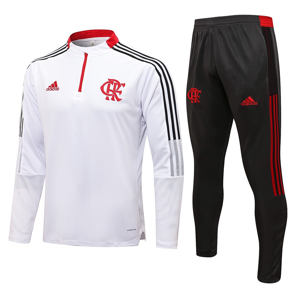 2021/22 Flamengo Roupa Esportiva Branca De Manga Comprida De Treino De ...