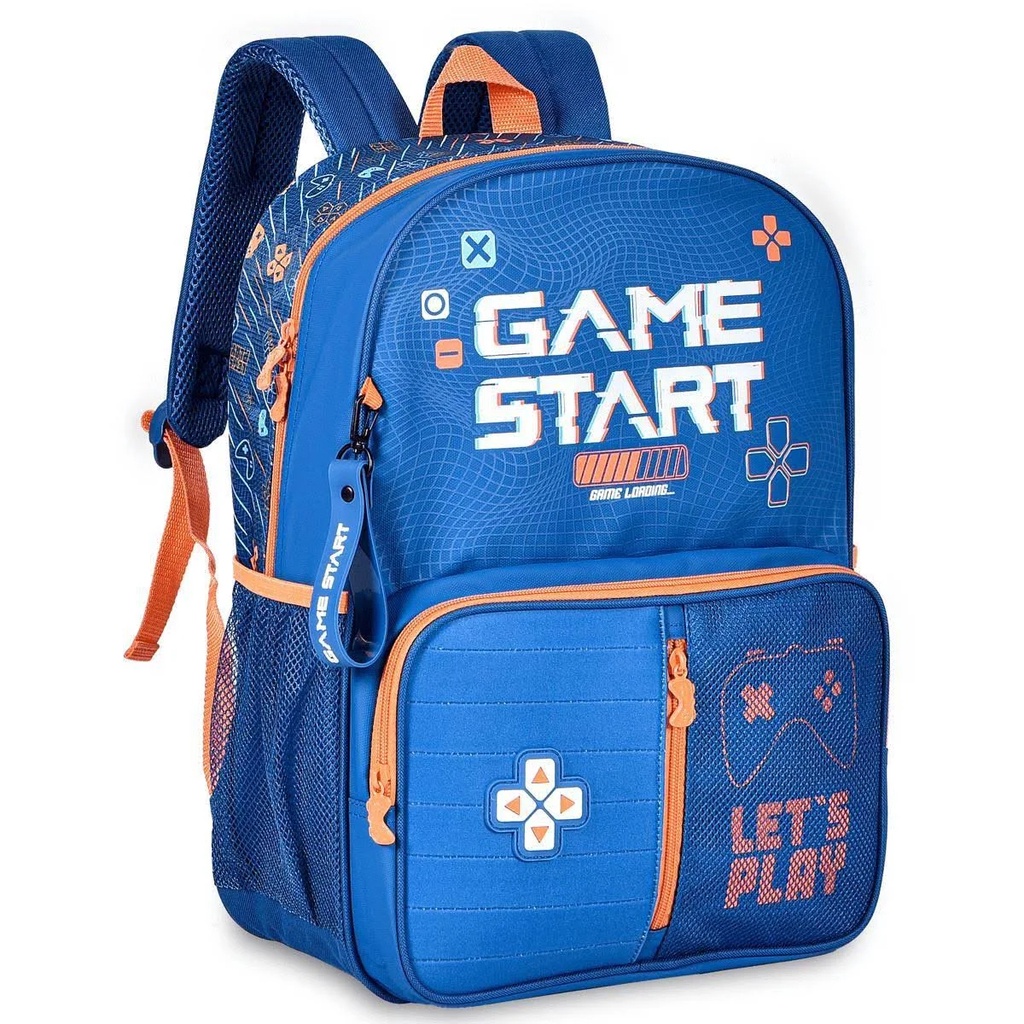 Mochila De Costas Video Game Clio Com Detalhe De Botao | Shopee Brasil