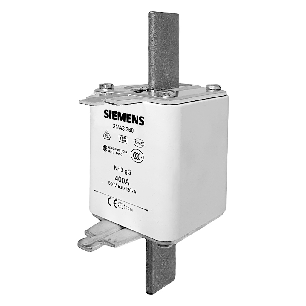 Fusivel Rapido Siemens 3Na3 360 400A 500Vac | Shopee Brasil
