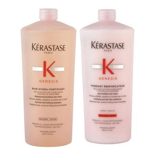 Kit Kérastase Genesis Bain Hydra Shampoo+ Condi 1 litro | Shopee Brasil