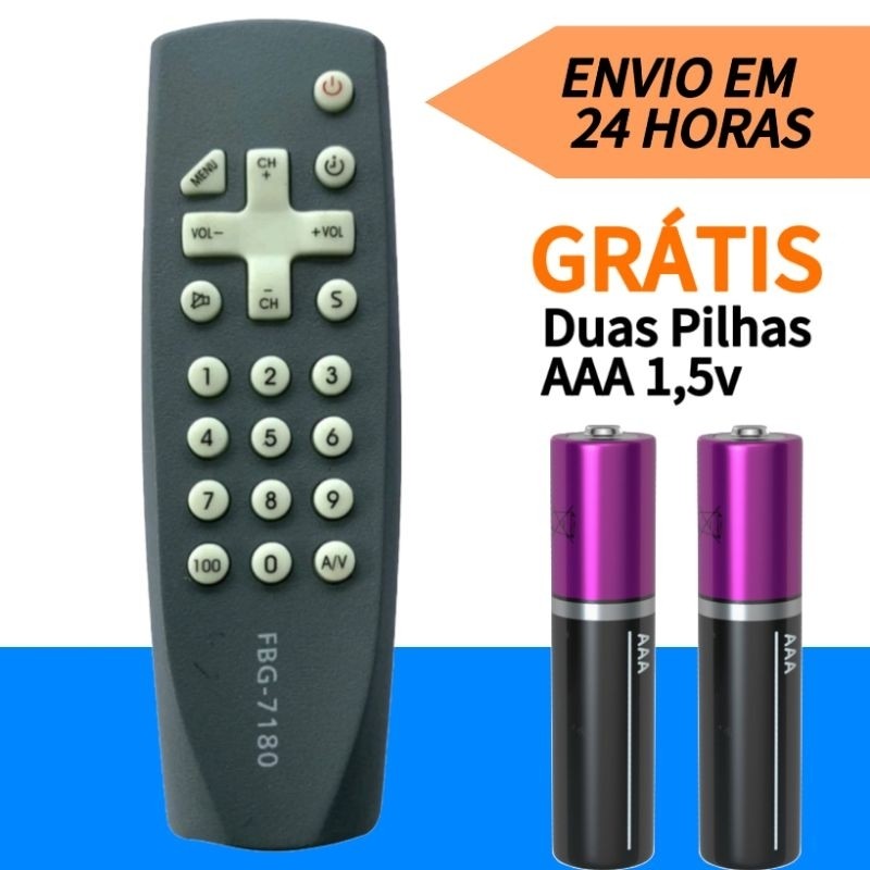 Controle Remoto Para TV Semp Toshiba Tubo LUMINA LINE CT-7160 / CT-7180 ...