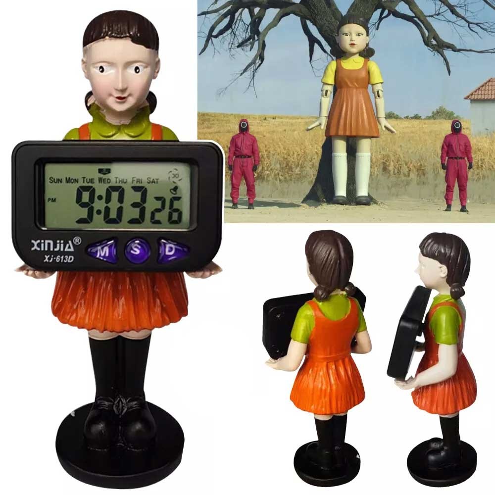 Squid Game Digital Alarm Clock, Paladone, Netflix - Figure Doll Form ...