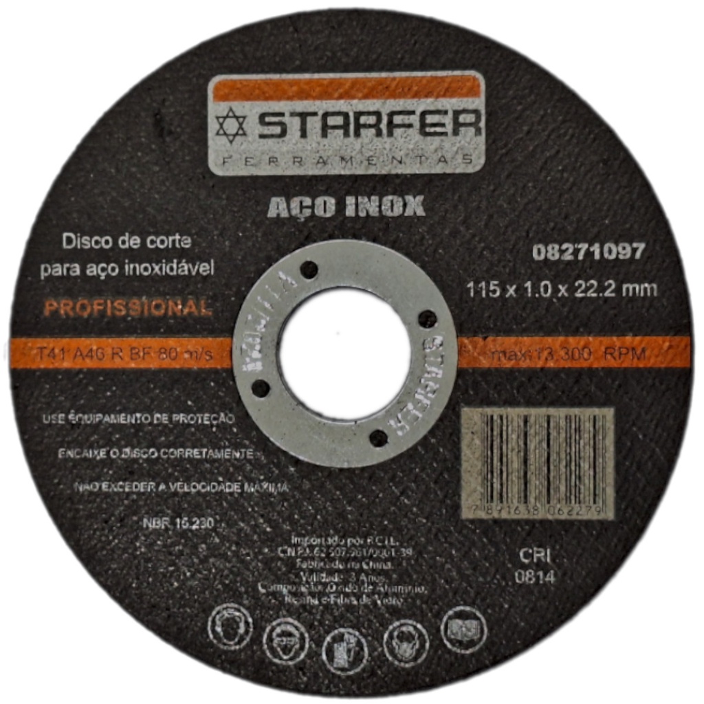 Disco de corte profissional aço inox 4.1/2 para esmerilhadeira | Shopee ...