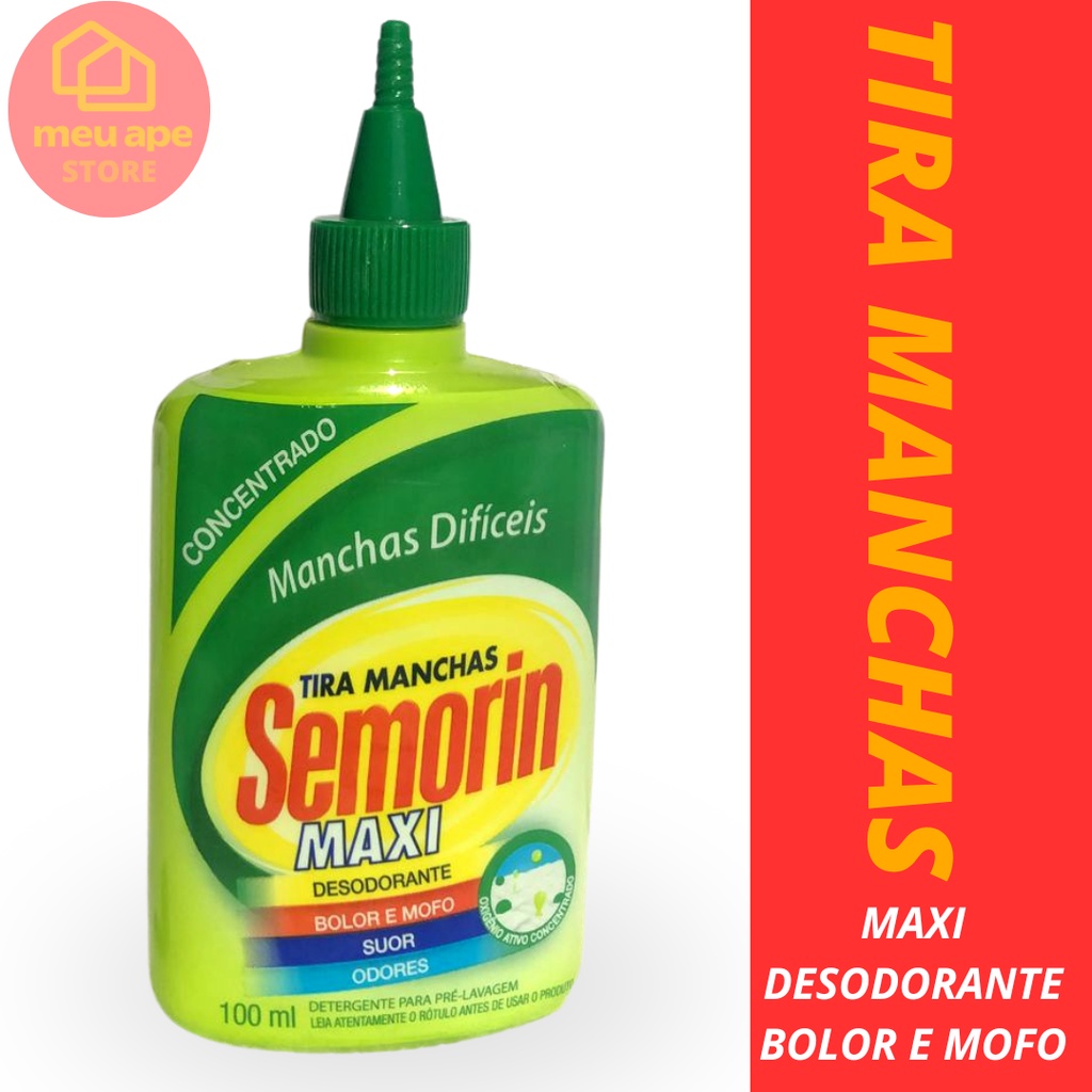 Tira Manchas Maxi Semorin Concentrado -100ml | Shopee Brasil