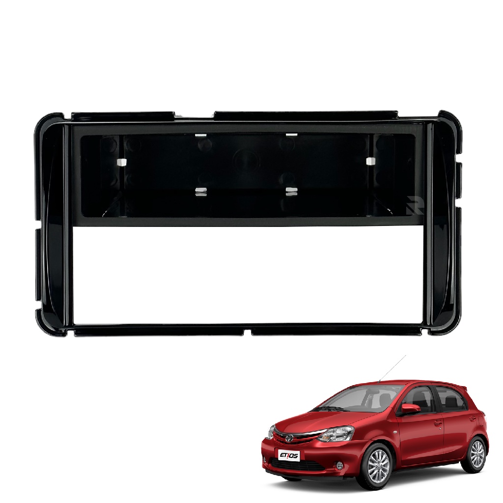 Moldura Painel Radio Toca Cd 1 Din Toyota Etios Corolla GLI | Shopee Brasil