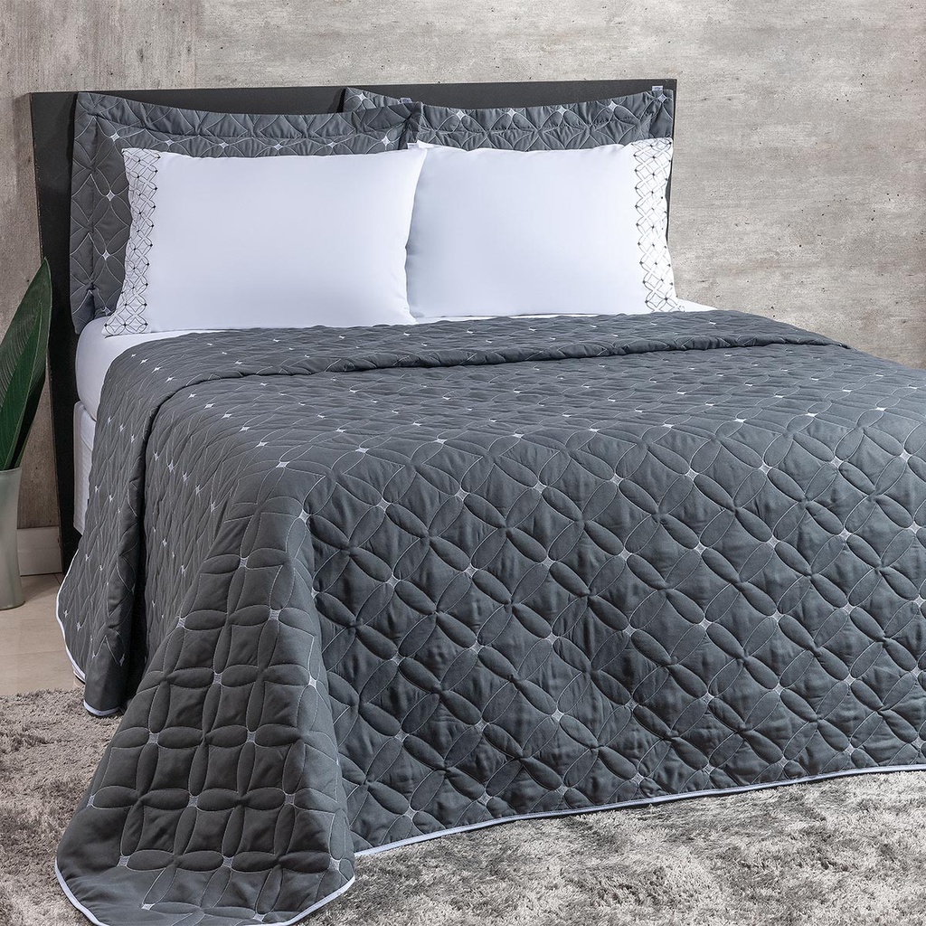 Kit Roupa de Cama casal padrão 6 Peças Cobre Leito e Lençol Ideale ...