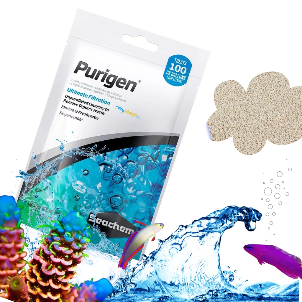Seachem Purigen Sachet 100ml Embalagem Original. | Shopee Brasil