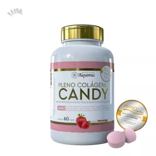 Pleno Colágeno Candy Verisol Morango | Shopee Brasil