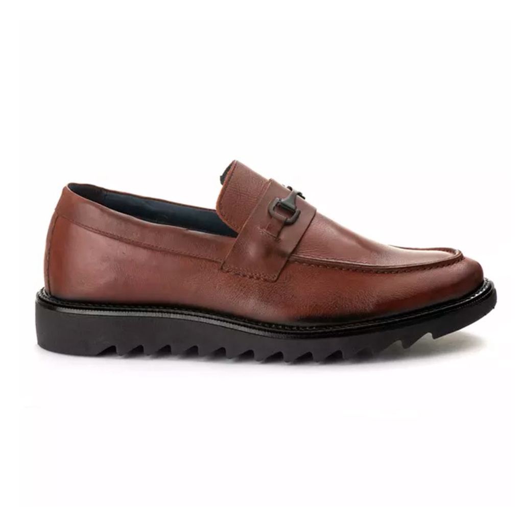 Sapato Loafer Masculino em Couro de Luxo Sola Tratorada | Shopee Brasil