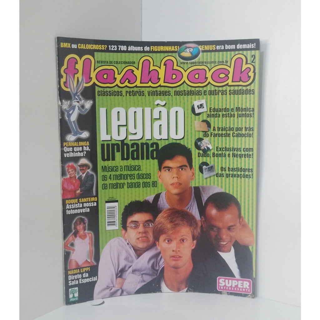 Flashback volume 2 Legiao Urbana Pernalonga Roque Santeiro | Shopee Brasil