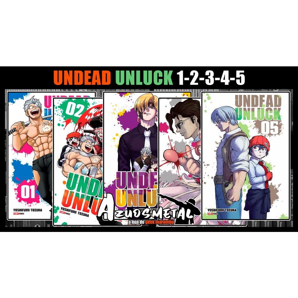 Kit Undead Unluck - Vol. 1-5 [Mangá: Panini] | Shopee Brasil