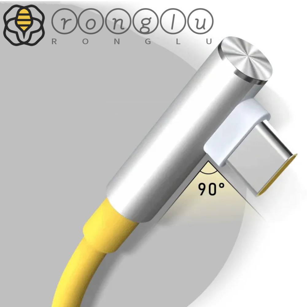 Linha De Data Original RONGLU De 90 Graus , Cabo De Dados Dobrado Em L ...