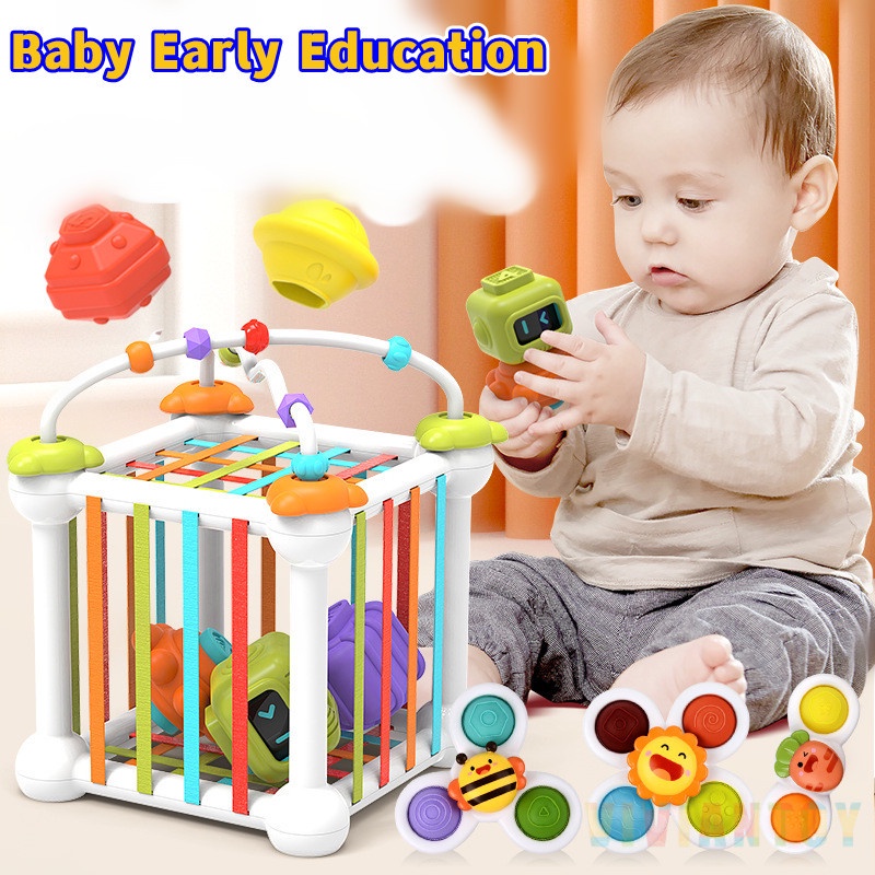 Baby Shape Sorting Cube Aprendizagem Do Cubo De Triagem De Formas De ...