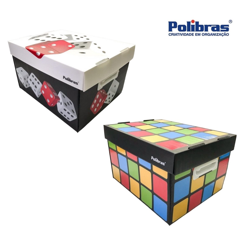 Caixa Organizadora Polionda The Best Box M Cubo Mágico e Dados ...