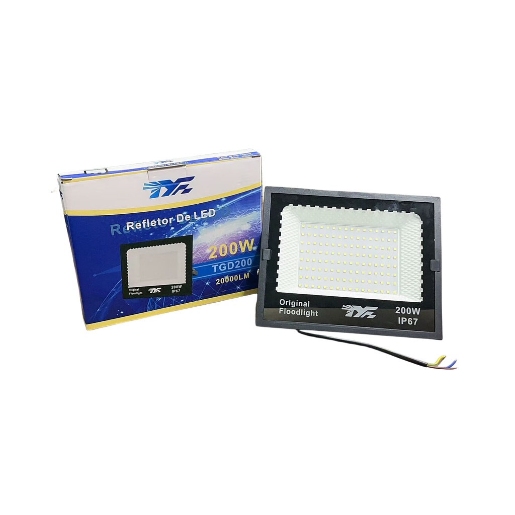 Refletor Holofote Led 200w Smd Branco Frio Bivolt Ip67 | Shopee Brasil