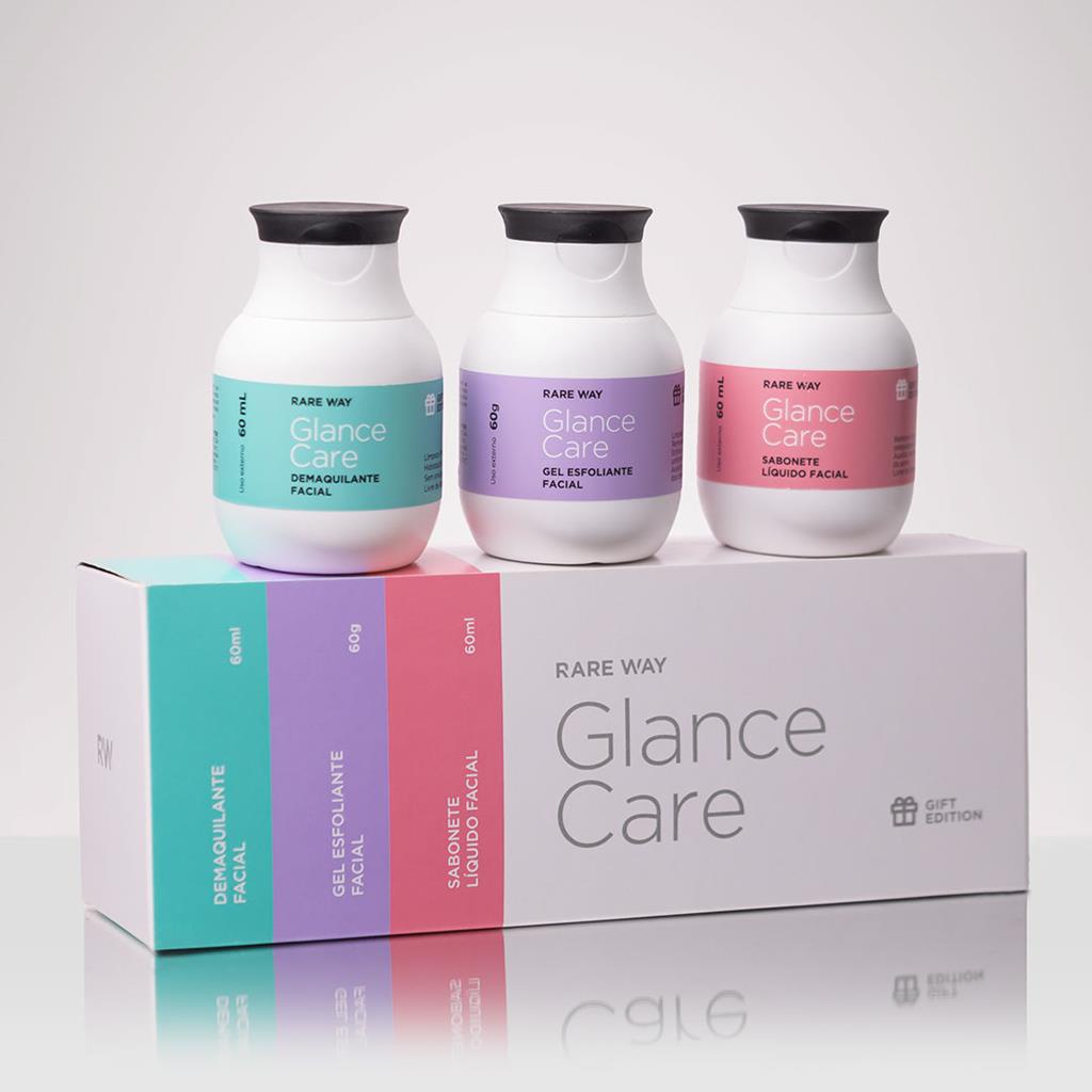 Kit Baby Glance Demaquilante, Sabonete Facial e Esfoliante Rare Way ... Kit Baby Glance Demaquilante, Sabonete Facial e Esfoliante Rare Way ...