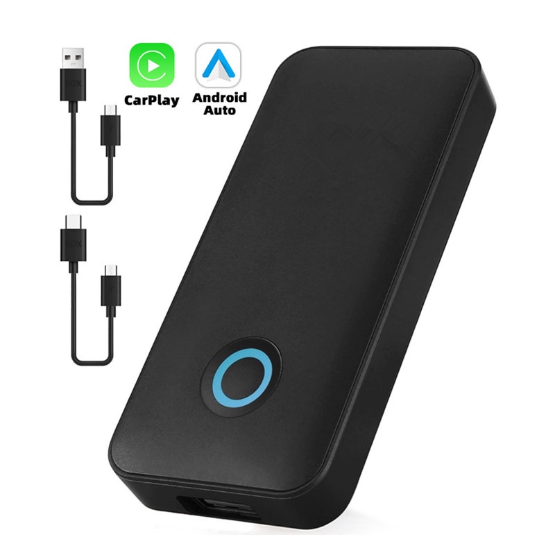 Adaptador Sem Fio 2 Em 1 CarPlay & Android Auto Para Carros Com Apple iPhone iOS 10 +/11 ...