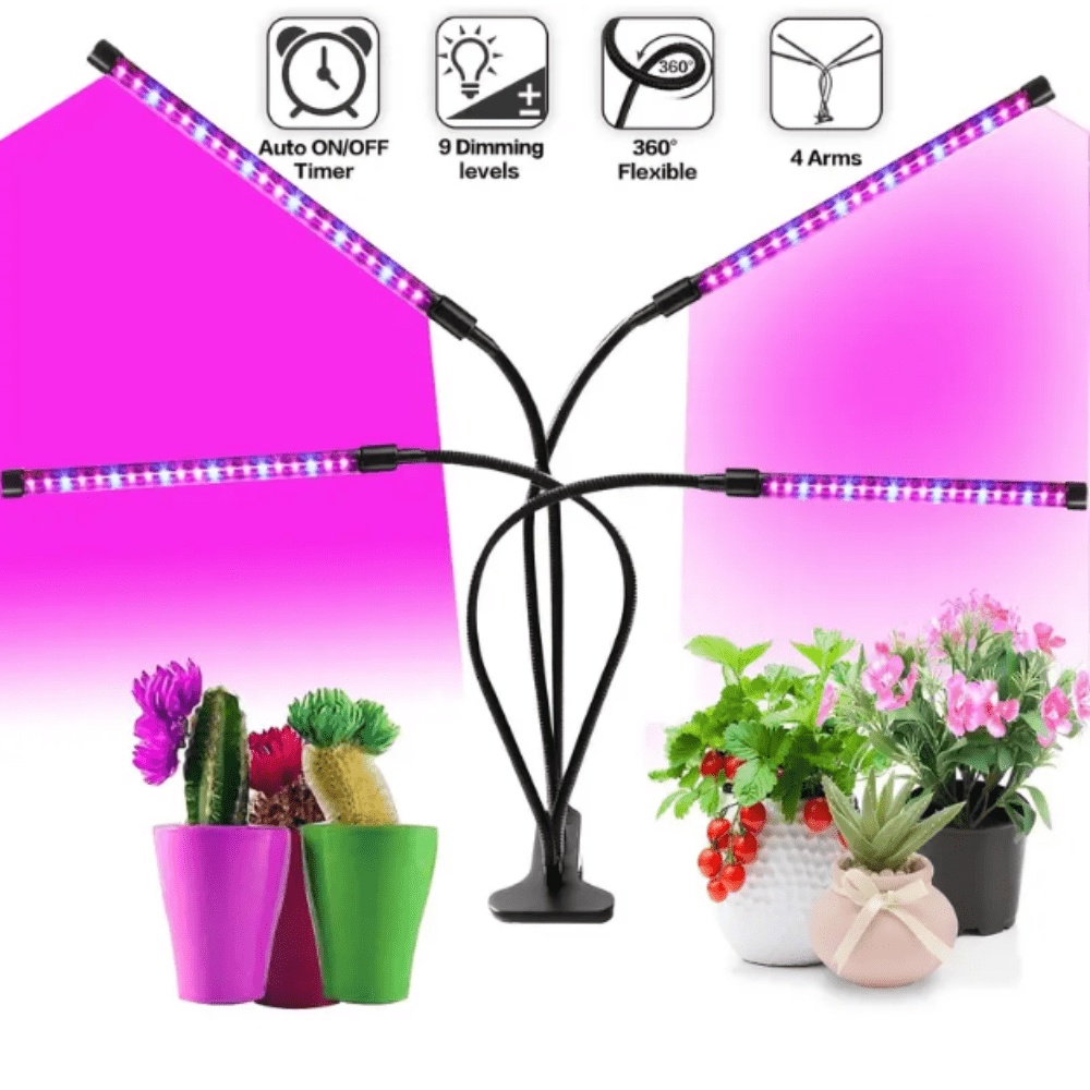 Luz LED Planta De Crescimento De Espectro Total Vermelho Azul USB ...