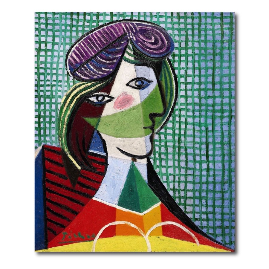 Quadro Picasso Tête De Femme 1935 Arte Moderna Cubismo em Tela Acetinada | Shopee Brasil