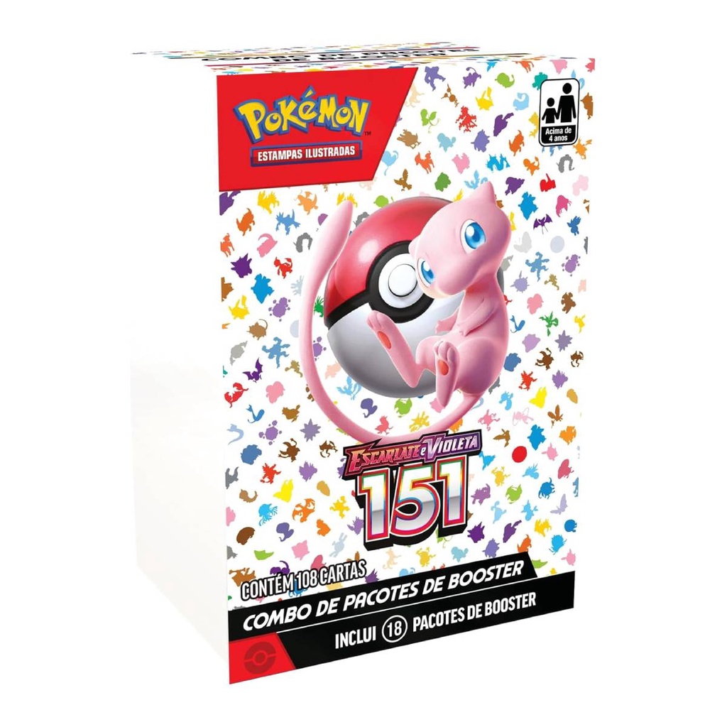 Cartas Pokémon Box 18 Boosters Escarlate e Violeta 151 Copag | Shopee ...