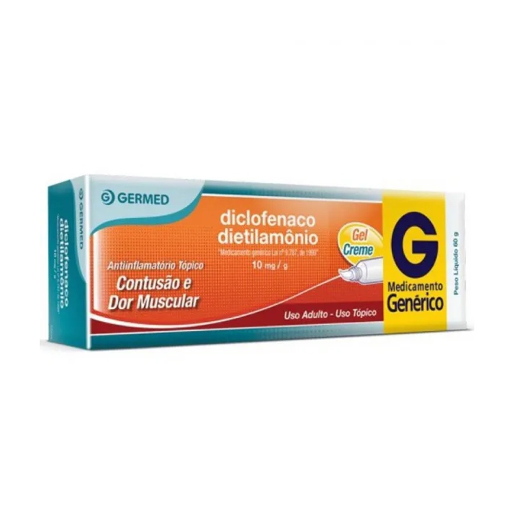 Diclofenaco Dietilamônio Gel 60g Germed ( igual cataflan) anti ...