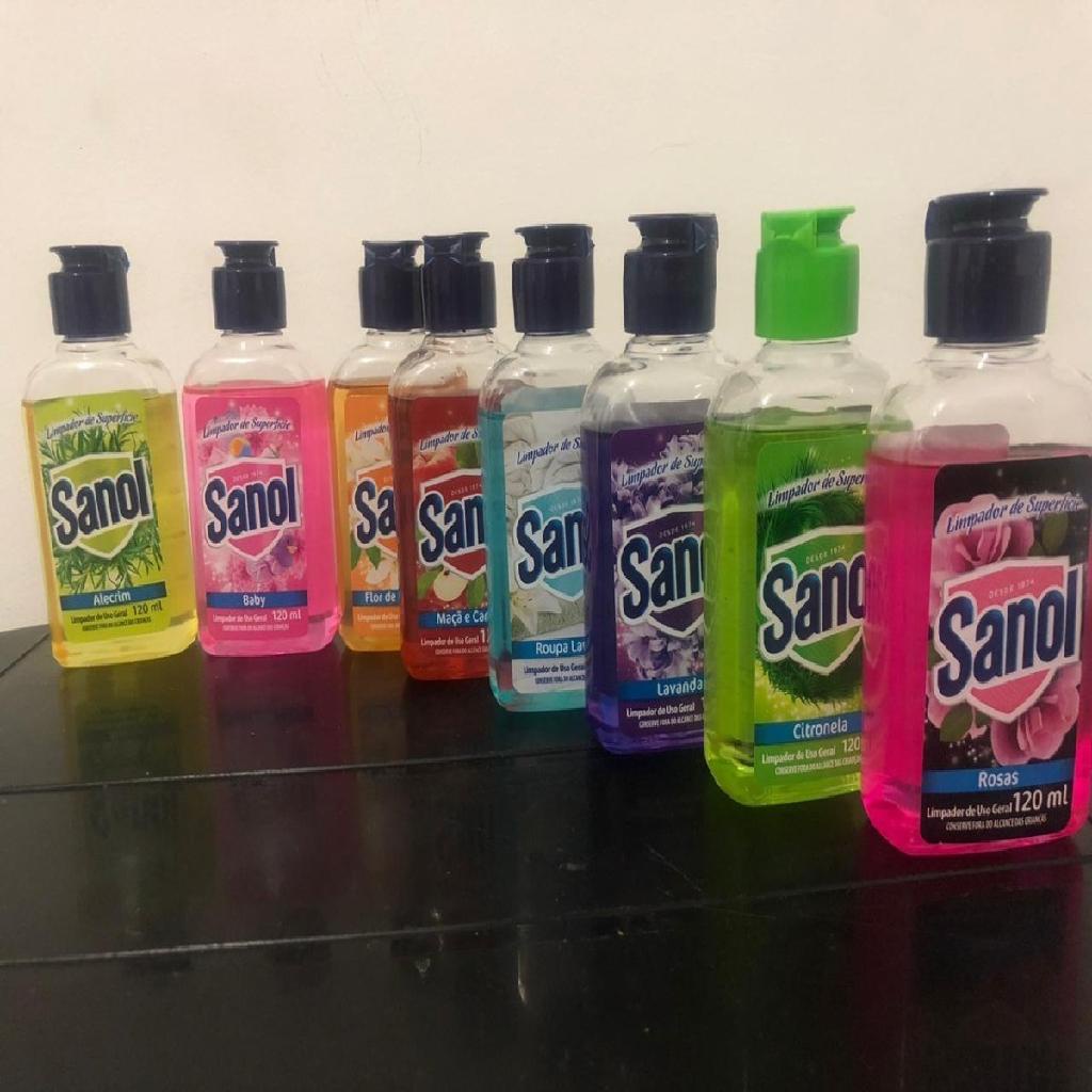 Kit C/ 12unid -aromatizante E Limpador De Superficie -sanol | Shopee Brasil