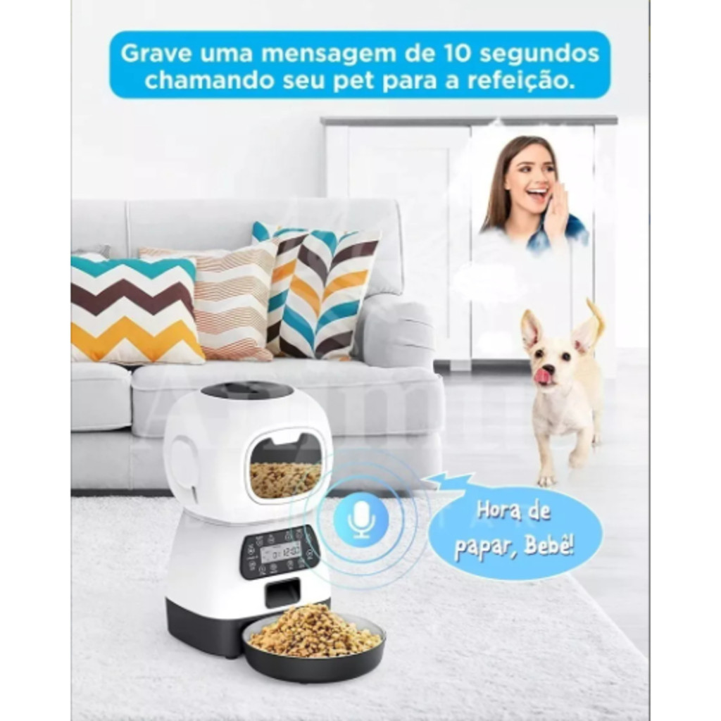 Elf automatic pet feeder Alimentador Comedouro Automático Cães Gatos ...