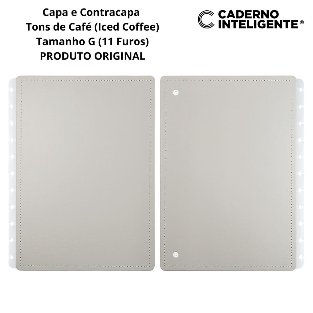 Capa e Contracapa CI Caderno Inteligente Iced Coffee Tons de Café ...