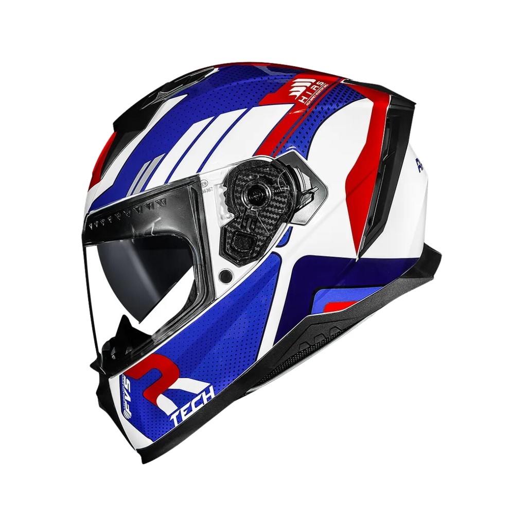 CAPACETE RACE TECH VOLT TRACK WHT/BLUE MOTOQUEIRO | Shopee Brasil