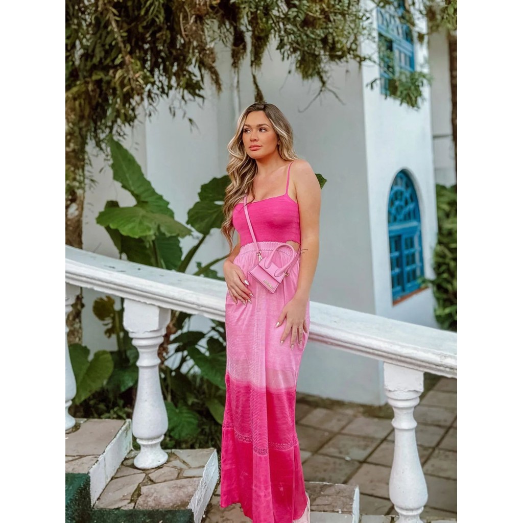 VESTIDO MIDI ALOMI | Shopee Brasil