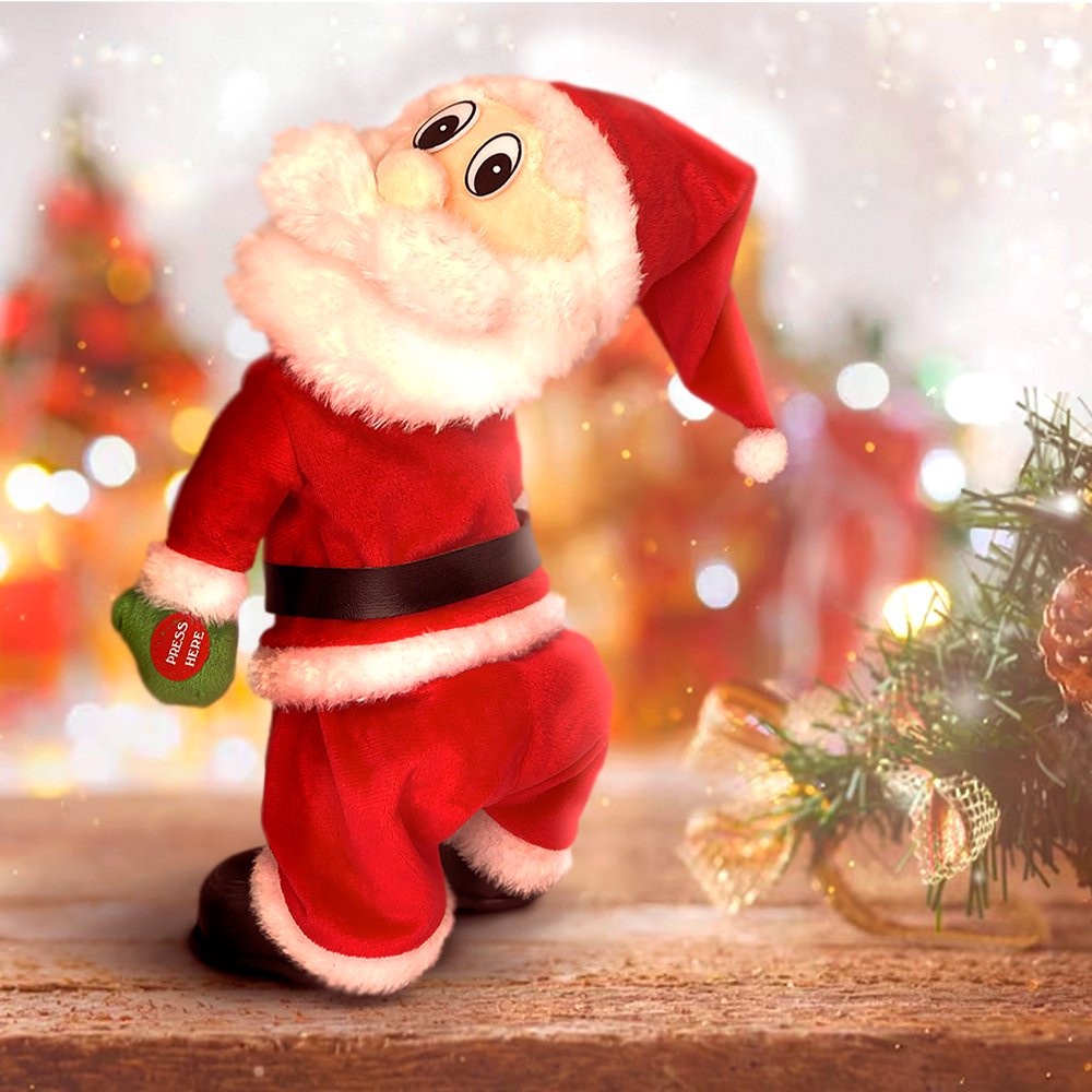 Papai Noel 32cm Musical Dançarino Mexe O Bumbum natal e festas | Shopee ...