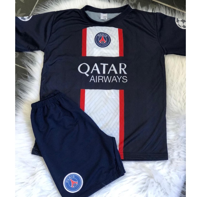 Uniforme de time PSG - Azul Marinho Modelo 2022 Infantil e Juvenil ...