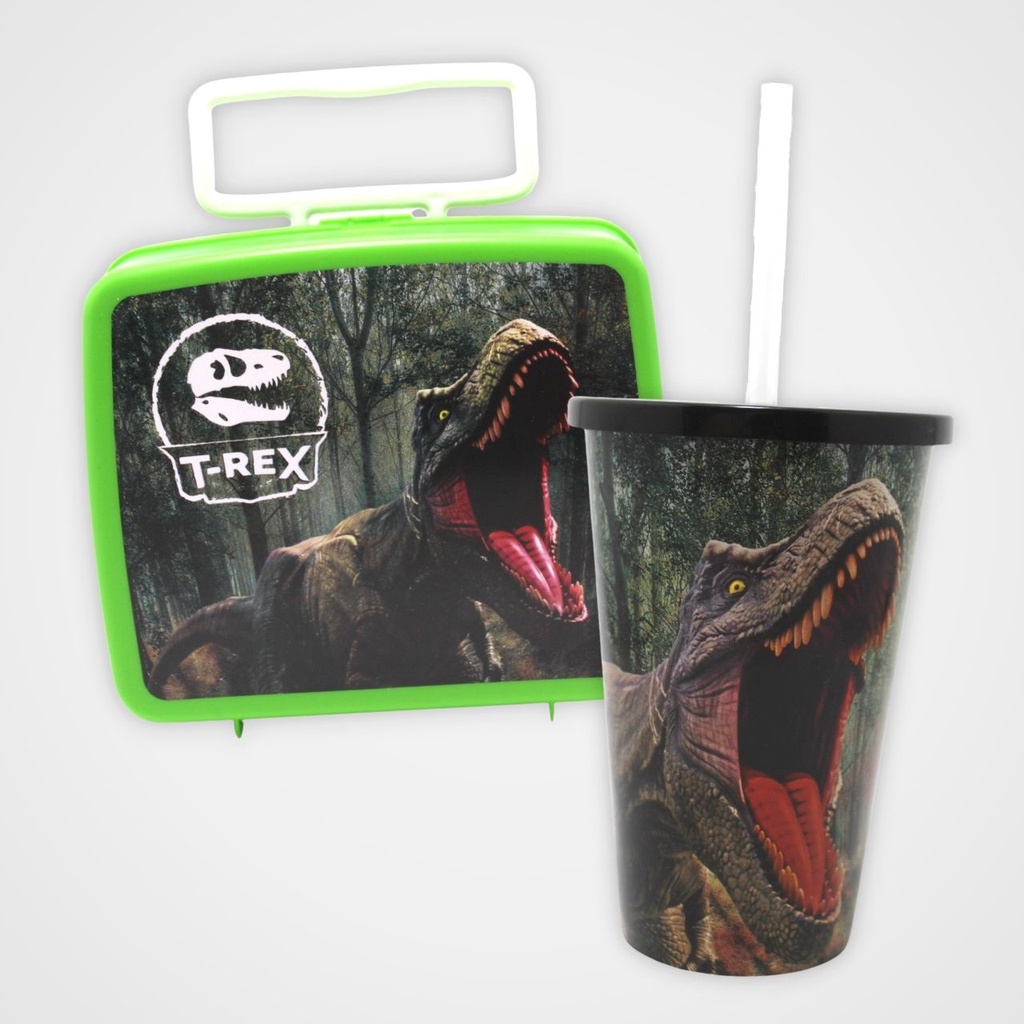 Kit Maleta e Copo Infantil T-Rex | Shopee Brasil