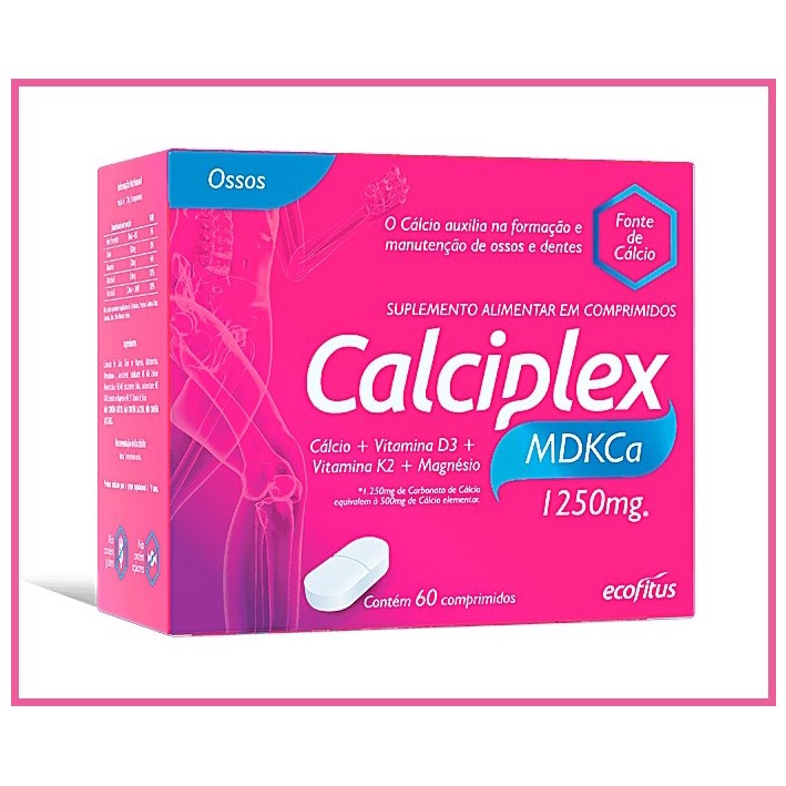 Kit 2x Multivitamínico Calciplex MDKCa 60 Comprimidos - Ecofitus ...