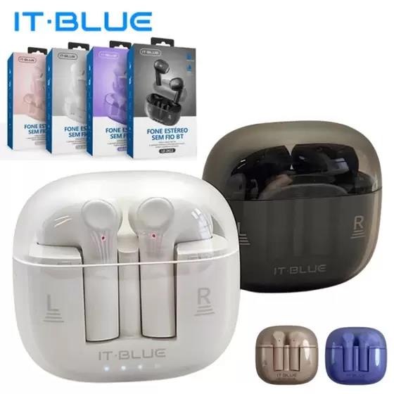 Fone de Ouvido Bluetooth Estereo Sem Fio LE-2412 - ItBlue | Shopee Brasil