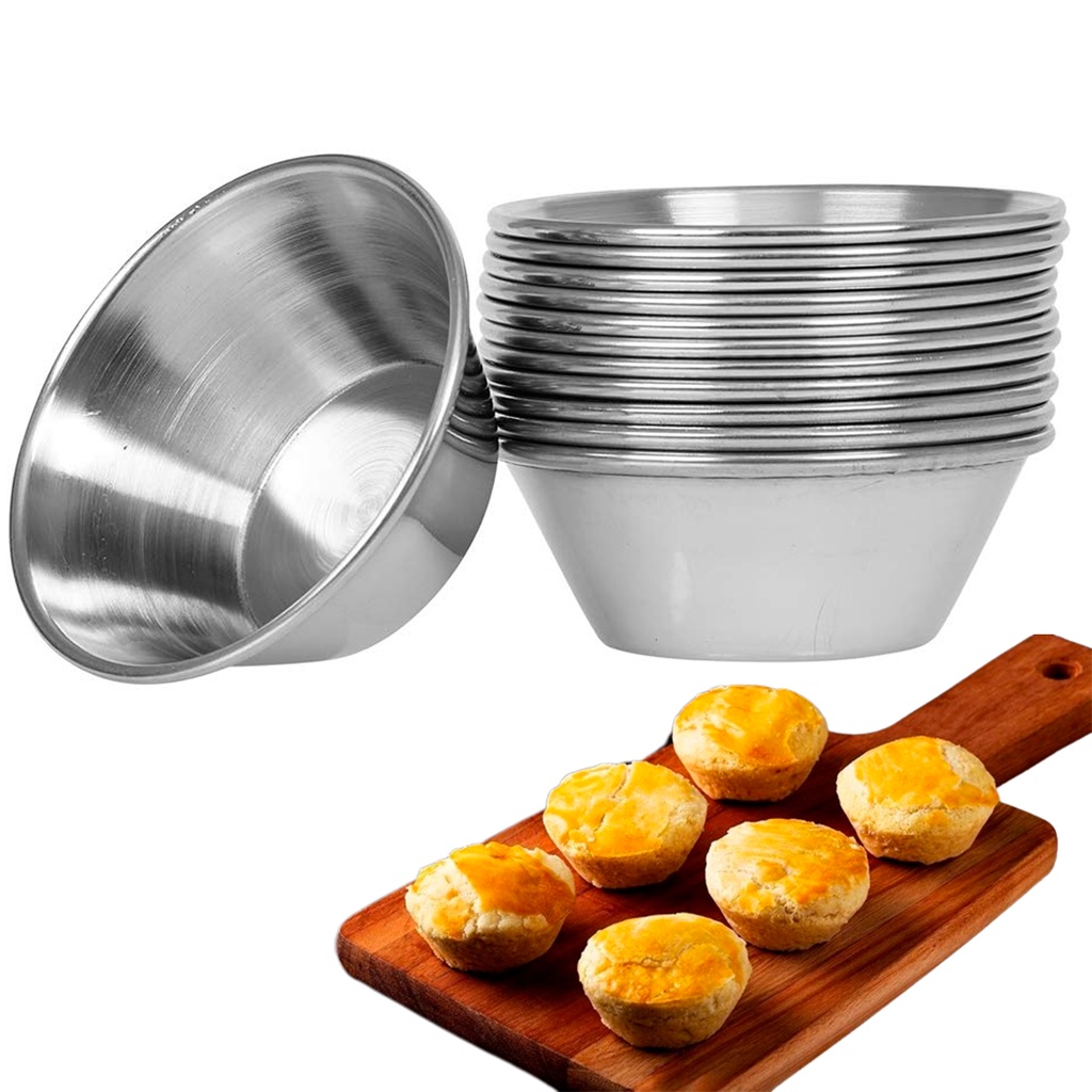 12 Formas Para Empada N°5 Forminha Mini Empada Salgado Aço | Shopee Brasil