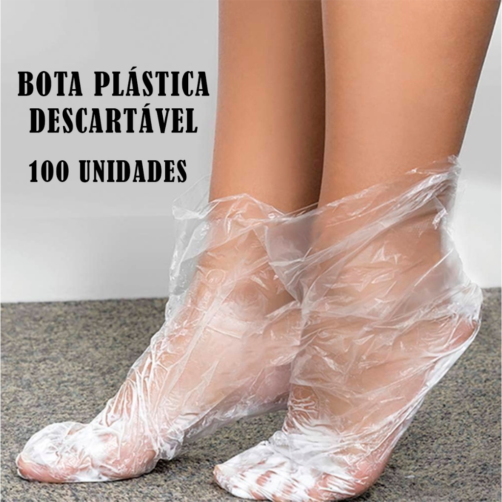 Bota descartável para spa dos pés com 100 unidades | Shopee Brasil