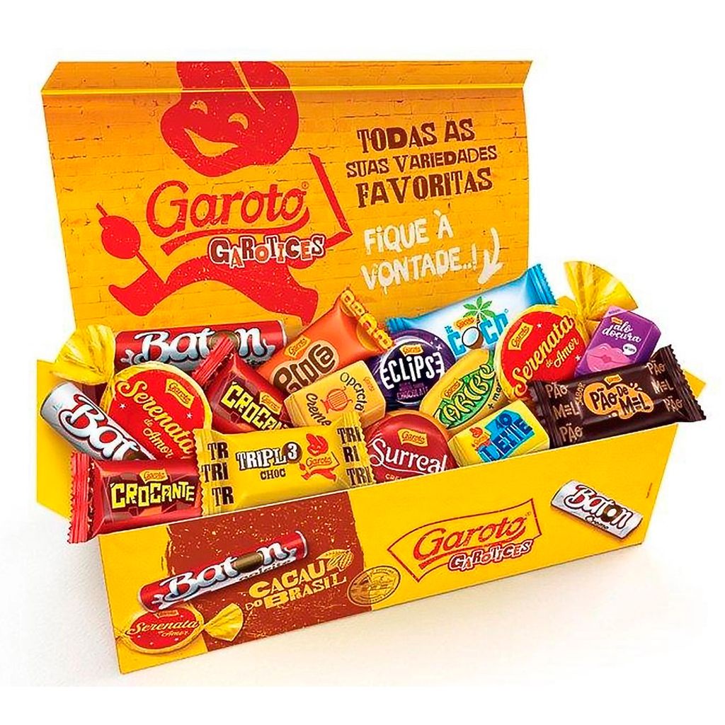 Kit com 5 Caixas de Bombom Sortido 250Gr - Garoto | Shopee Brasil