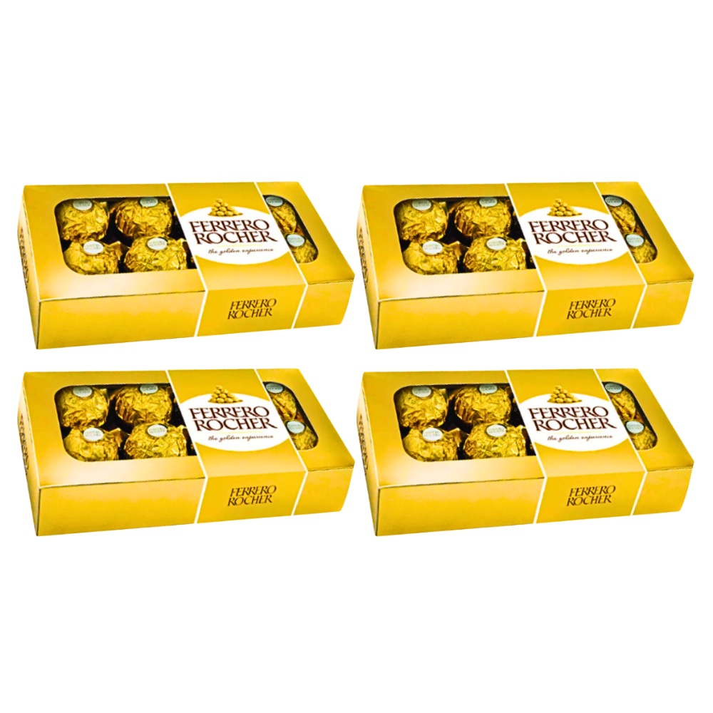 Chocolate Ferrero Rocher T8 - 4 Caixas Com 8 Bombons Cada | Shopee Brasil