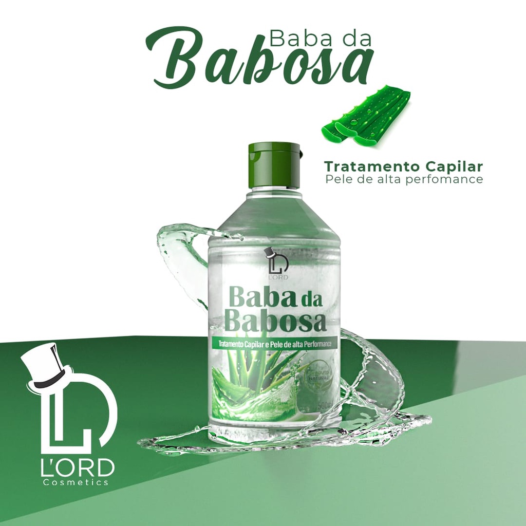 Baba da Babosa (Aloe Vera) Alta Performance 500ml Tratamento Cabelos e ...