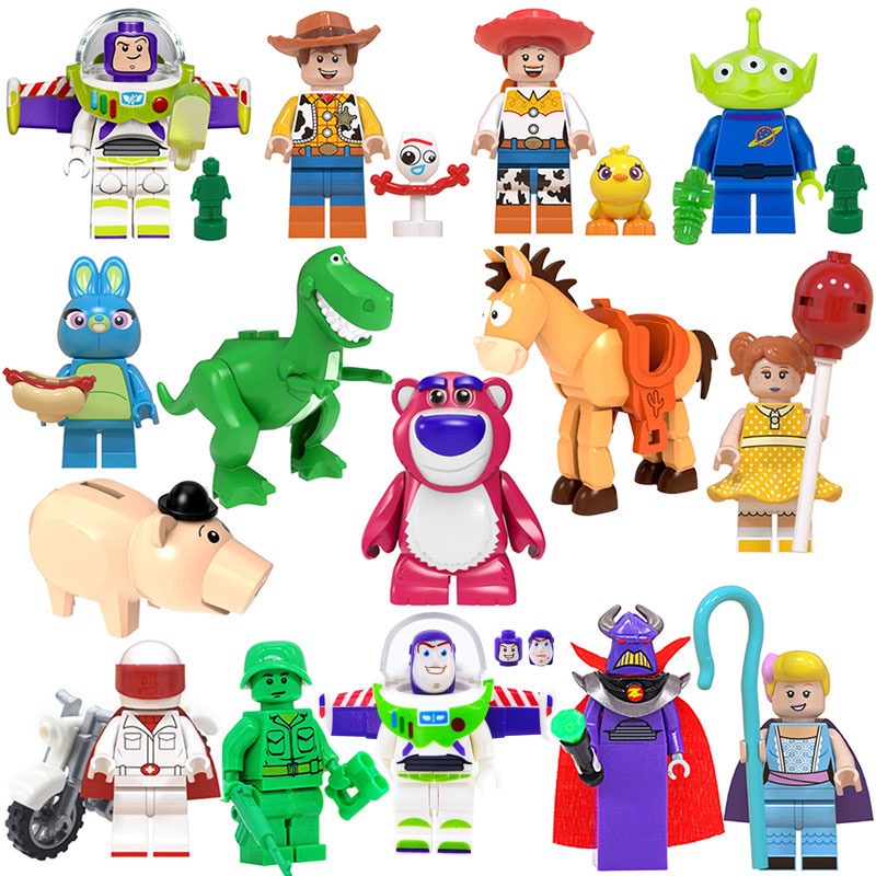 Toy Story Building Block Minifigure Toy Buzz Lightyear /Woody /Three ...